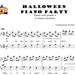 Halloween Piano Party (grade 0 to 6) D Minor Position | 4x PDF Download ...