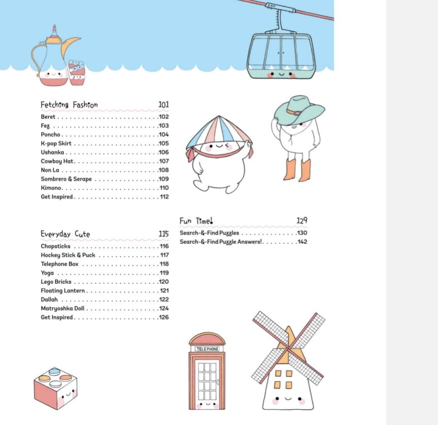 Learn How to Doodles Kawaii Cute for Kids Guide Book - Etsy