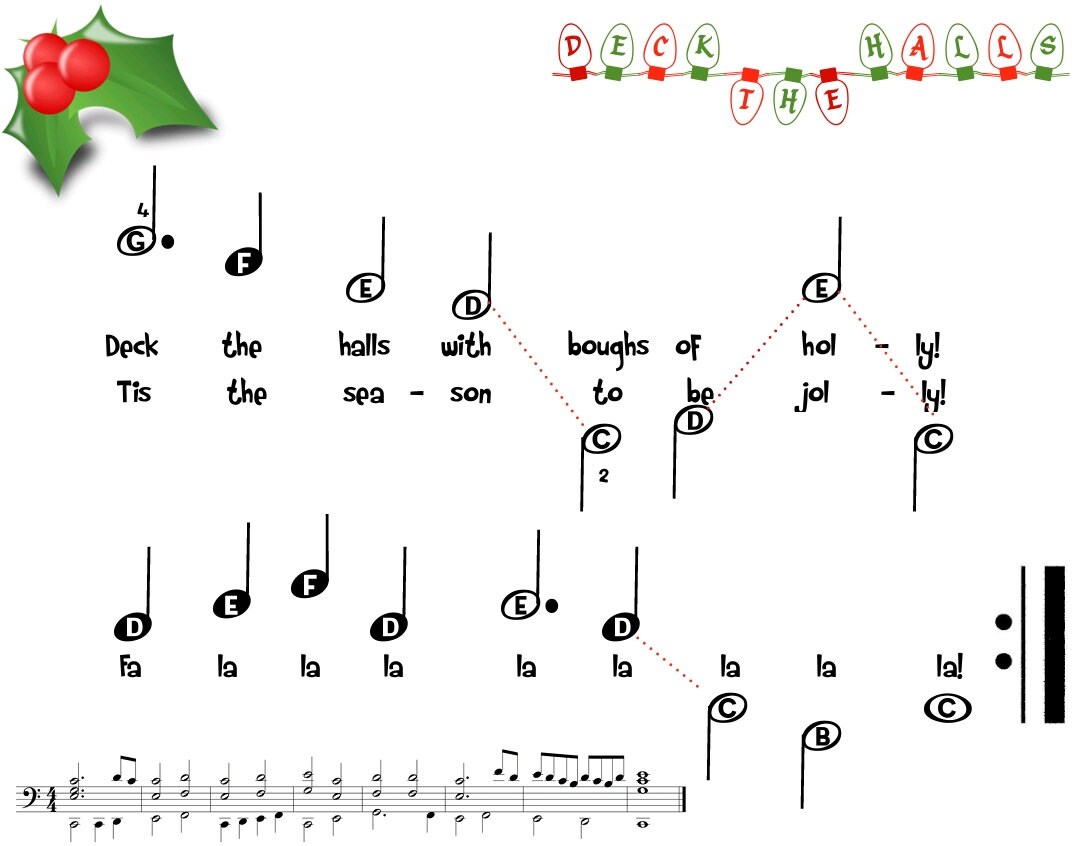My First Christmas Piano E-book Jingle Bells Piano Kids Beginner - Etsy