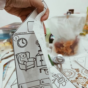 Paper House Crafts Template for Kids Project Teacher Lesson House Rooms ...