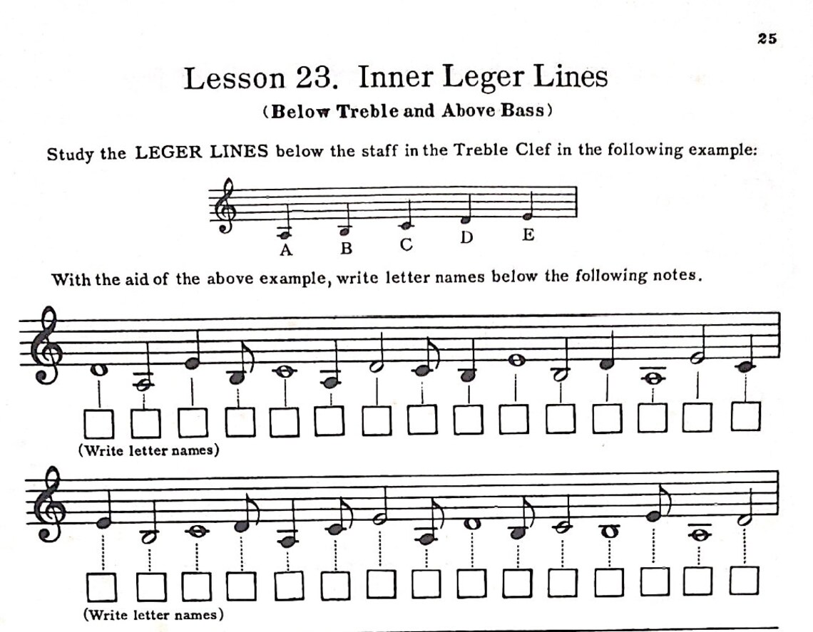 Music Note Names Worksheets 30 Sheets for Theory Lessons PDF VERY ...