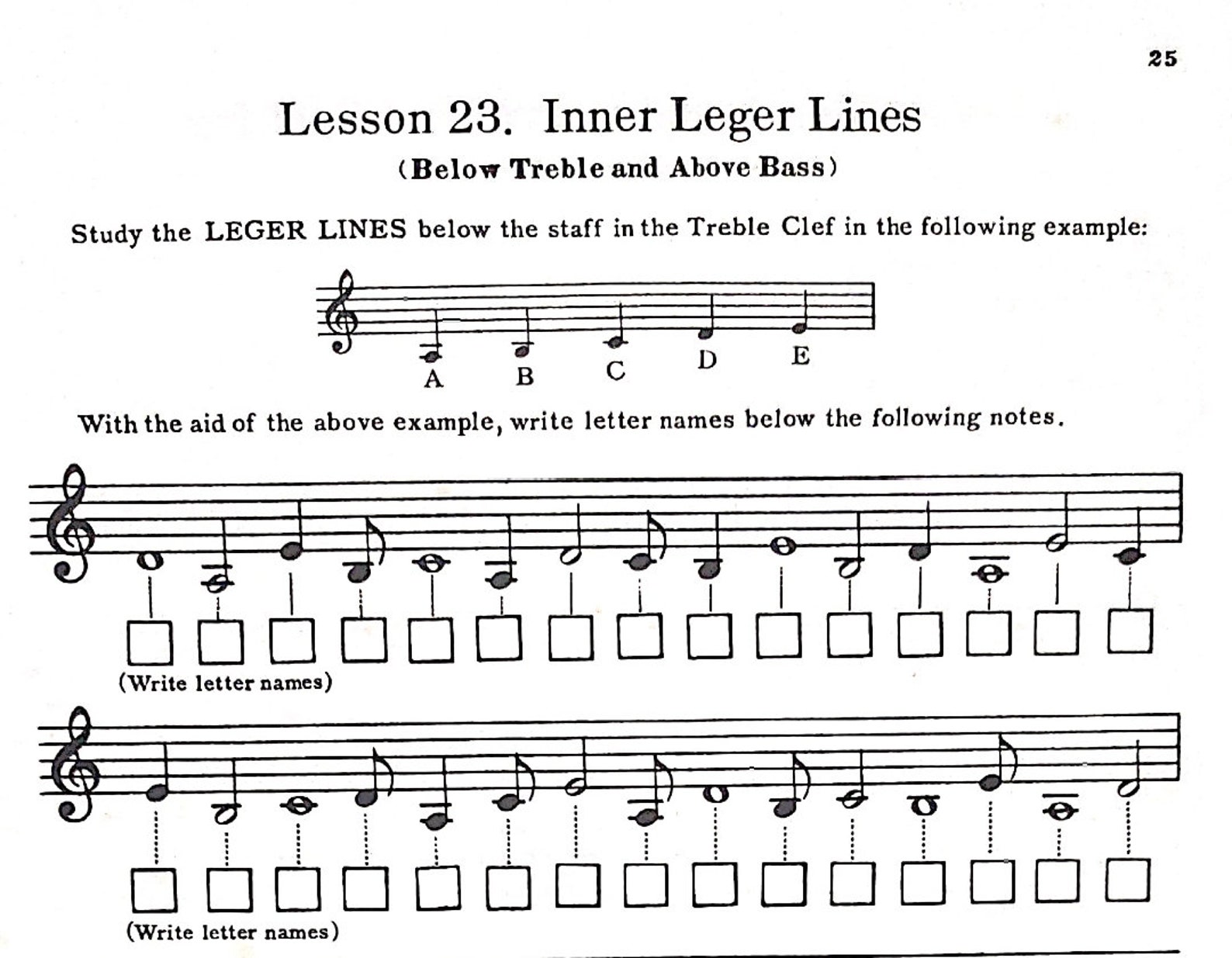 Music Note Names Worksheets | 30 Sheets for Theory Lessons PDF VERY ...