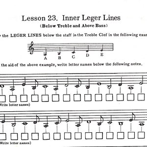 Music Note Names Worksheets | 30 Sheets for Theory Lessons PDF VERY ...