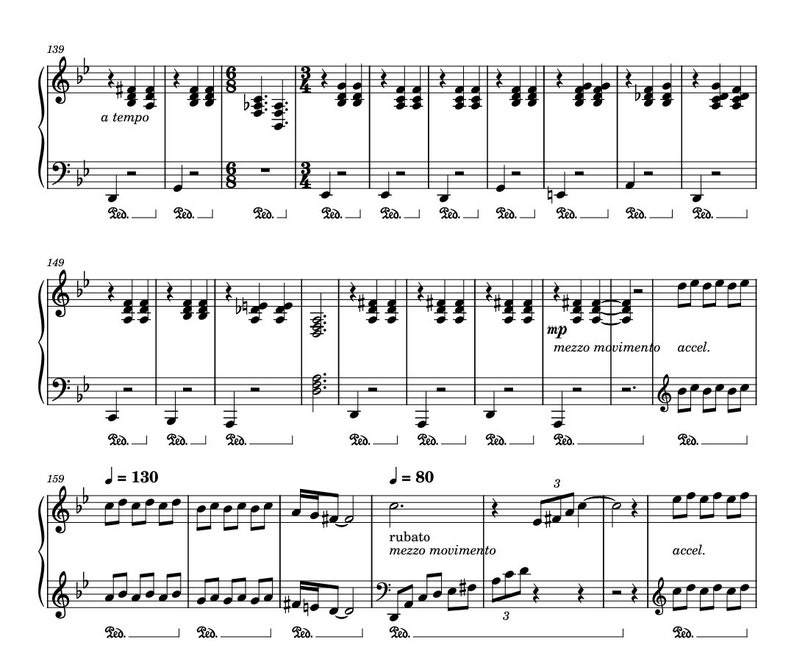 Violins & Piano Duet | Merry Go Round of Life (piano Part) (violins ...