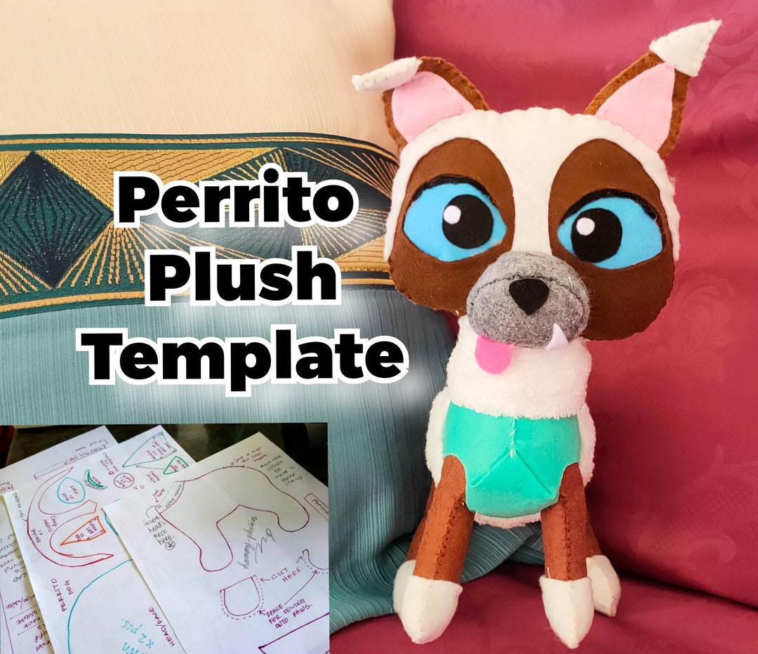 Perrito Plush Template Puss in Boots Dog Best Printable - Etsy