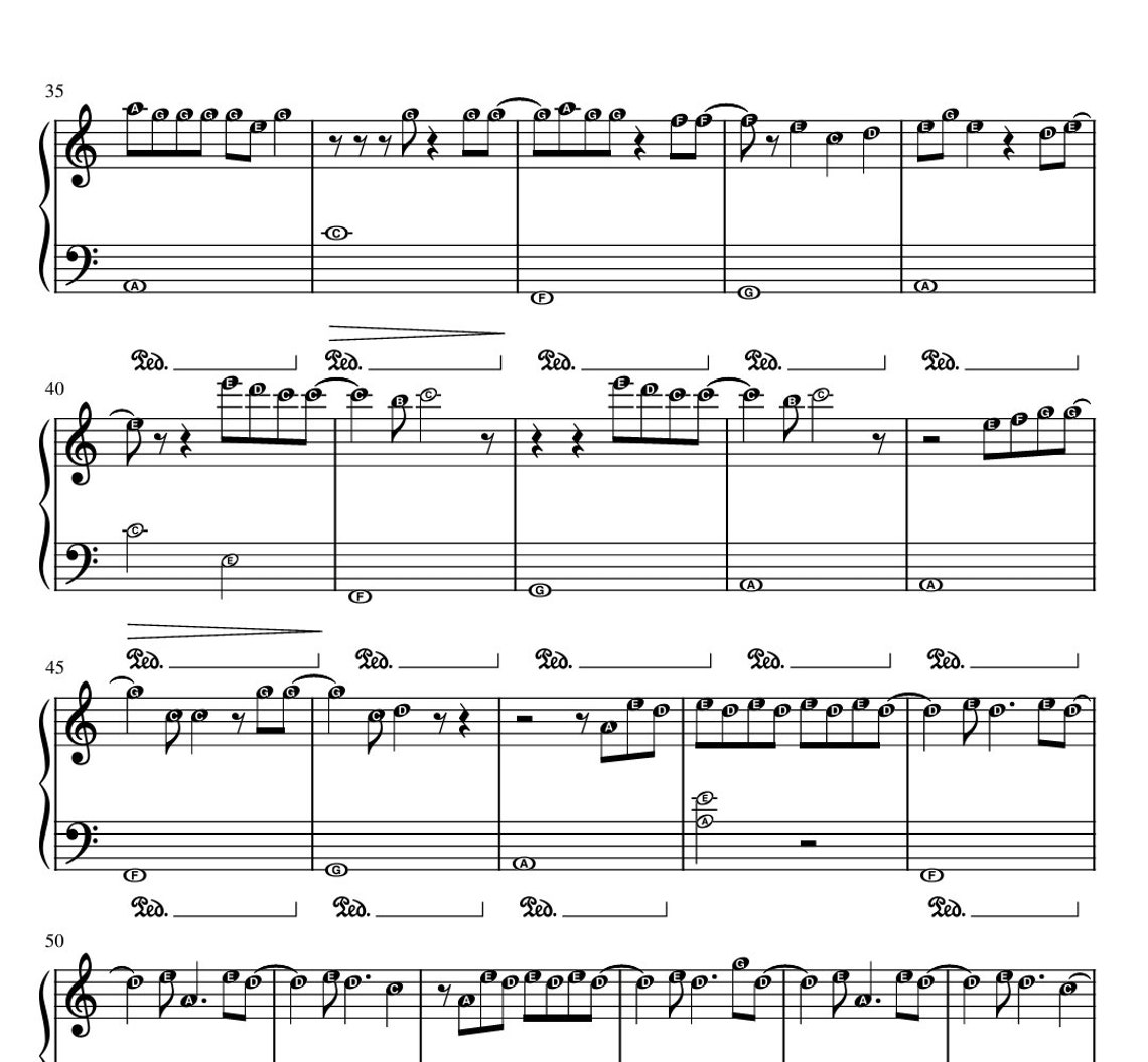 Fallin Flower by Seventeen | Piano Sheet Music Score With Note Names ...