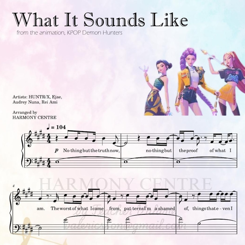 Golden Kpop Demon Hunter Alto Sax Music Sheet - Etsy Canada