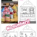 Paper House Crafts Template for Kids Project Teacher Lesson House Rooms ...