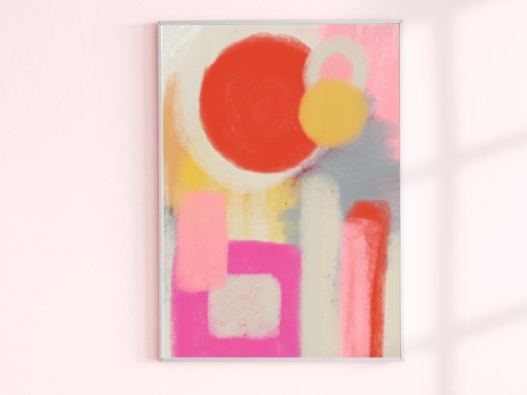 Abstract Shapes Art Print Wall Decor - Etsy
