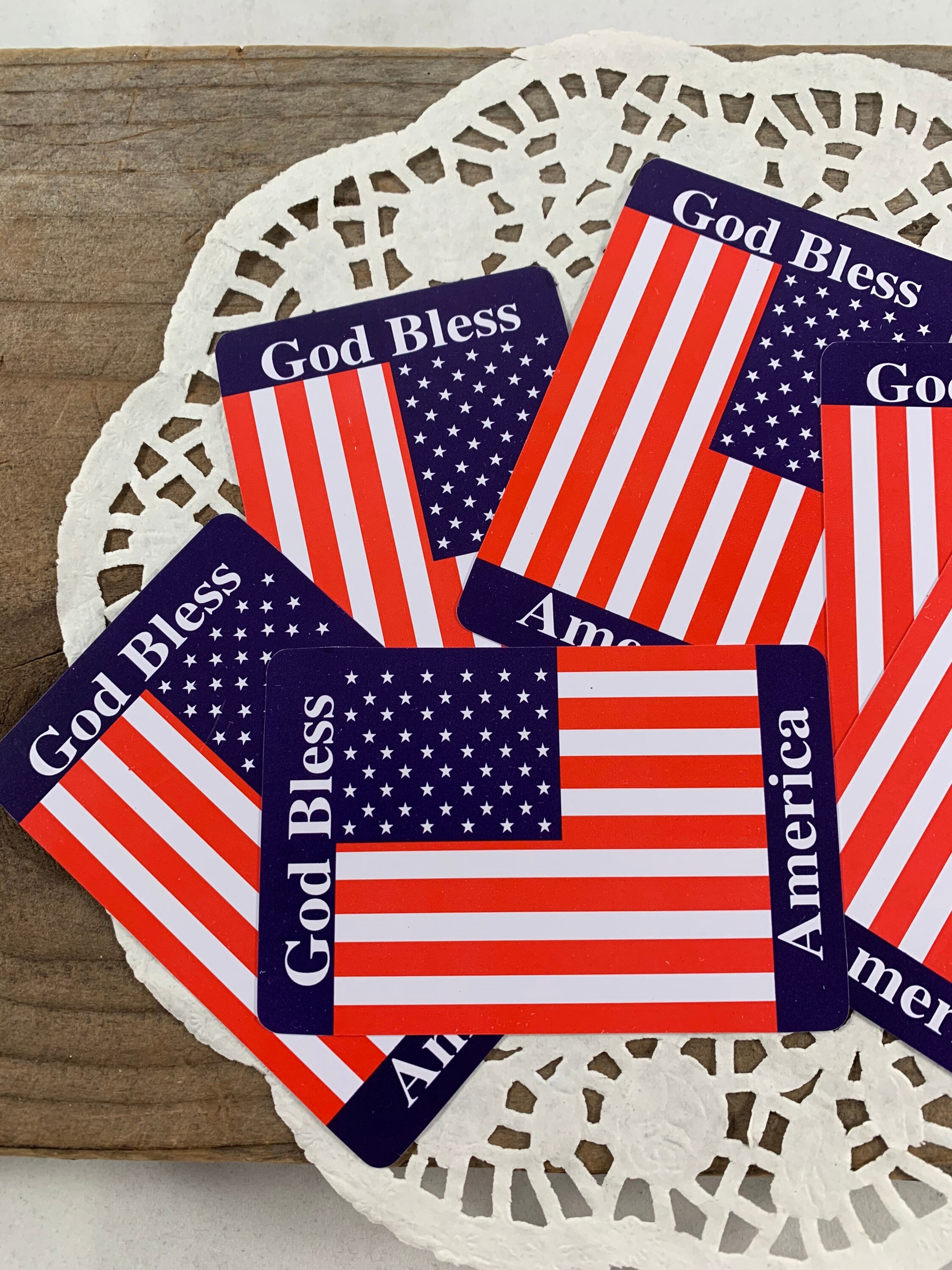 Set of 6 Playing Cards American Flag Cards God Bless America | Etsy