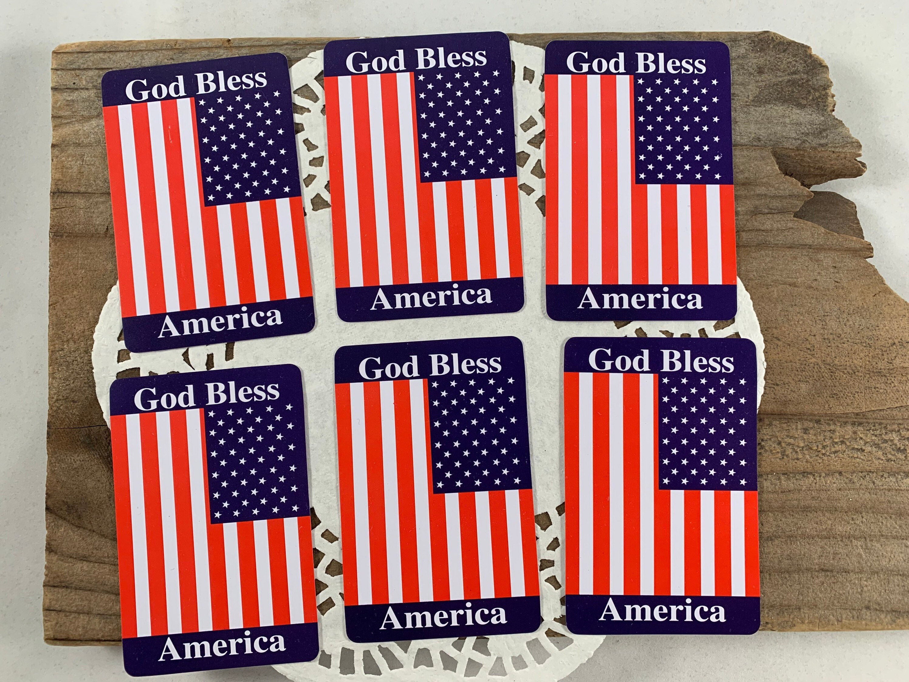 Set of 6 Playing Cards American Flag Cards God Bless America | Etsy