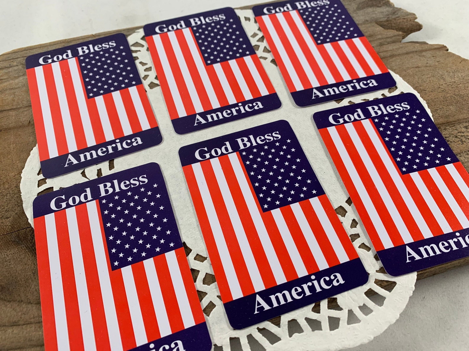 Set of 6 Playing Cards American Flag Cards God Bless America | Etsy