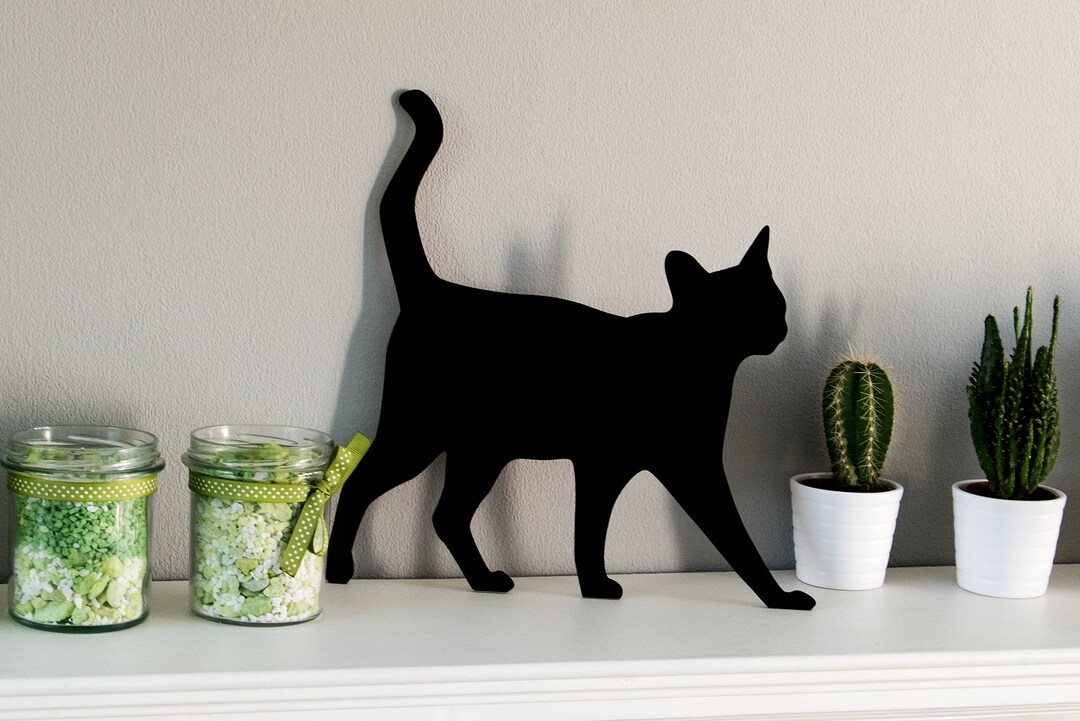 Funny Cats Decor, Animal Silhouette, Cute Cats, Black Cat, Cat Lover ...