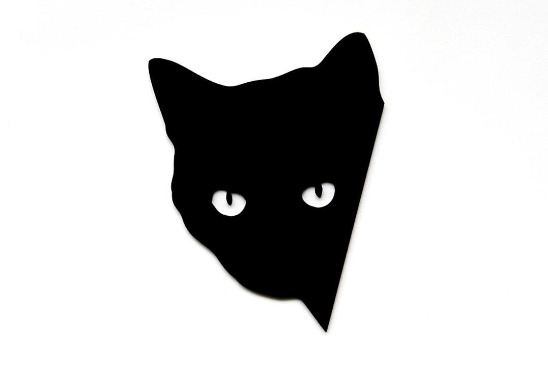 Black Cat Inspired Wall Decal Wall Decoration, Cat Lover Gift, Cat ...