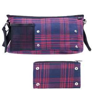 Pram Bag/organiser Handlebar Console Tartan Pattern Red/black - Etsy UK