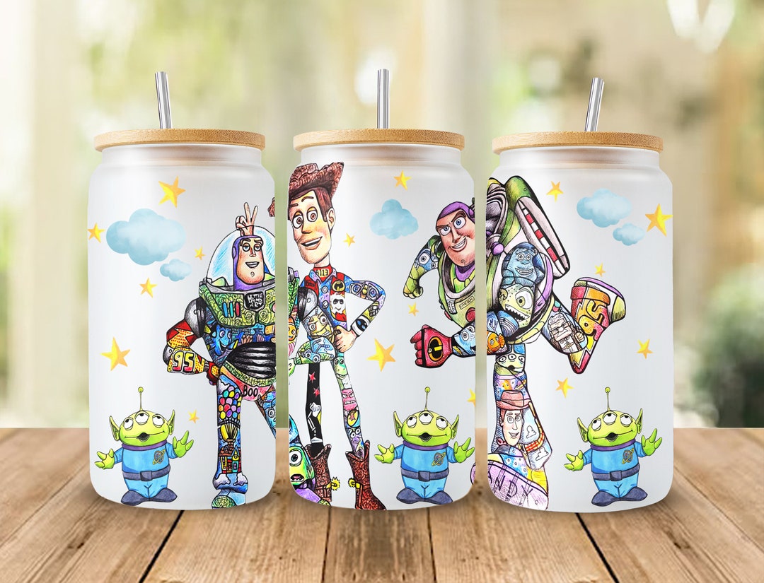 Toy Story Tumbler Wrap, 16oz Glass Can Wrap, Libbey Can Glass, Toy ...