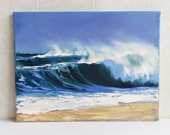 Oil Painting Sea | Etsy