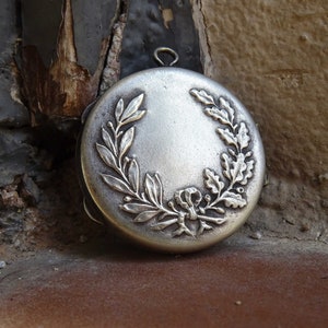 Antique WWI Soldier Locket, Edwardian Silver Locket, Art Nouveau Locket ...