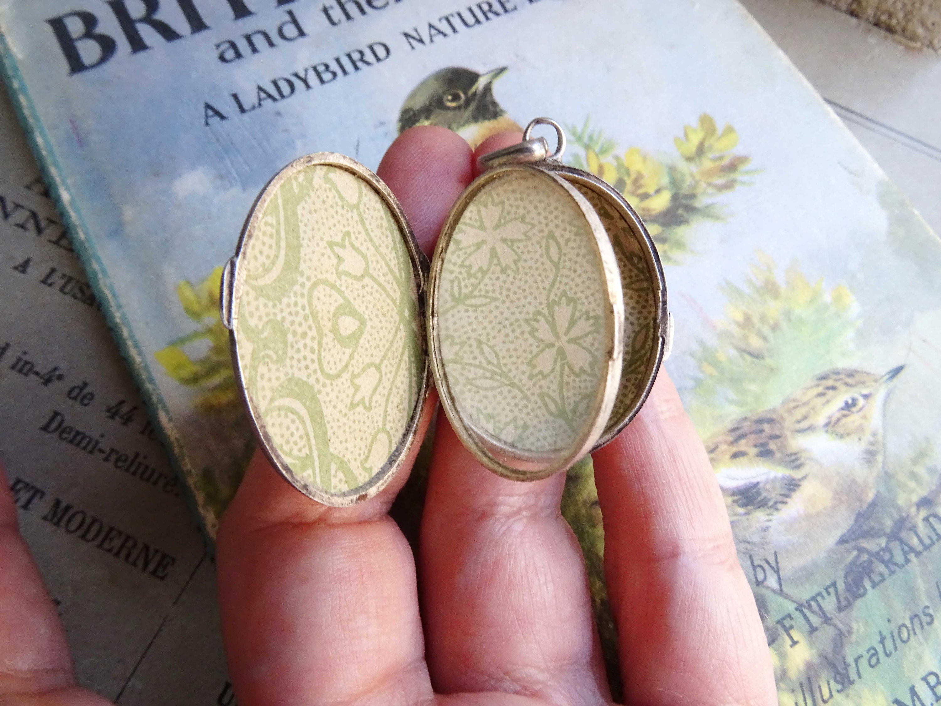 Victorian Locket, Silver Plated Locket, Mourning Locket, Photo Locket ...