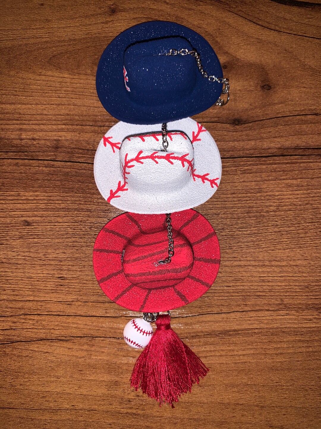 Chipper Jones Braves 3-piece Cowboy Hat Car Charm - Etsy