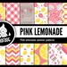 Pink Lemonade Digital Paper | Pink Lemonade Stand Pattern | Digital ...