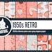 1950s Retro Wallpaper | Mid Century Atomic | Pink and Gray | Atomic ...