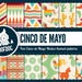 Cinco De Mayo Digital Paper | Mexican Fiesta Patterns | Piñata Party ...