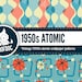 Atomic Digital Paper | 1950s Atomic Pattern | Mid Century Atomic ...