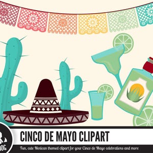 Cinco De Mayo Clipart | Mexico Scrapbooking | Taco Tuesday Digital ...