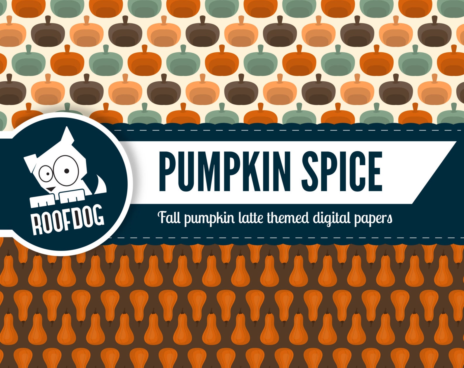 Pumpkin Spice Digital Paper Pumpkin Spice Latte Pumpkin Fall Digital ...