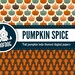 Pumpkin Spice Digital Paper | Pumpkin Spice Latte | Pumpkin Fall ...