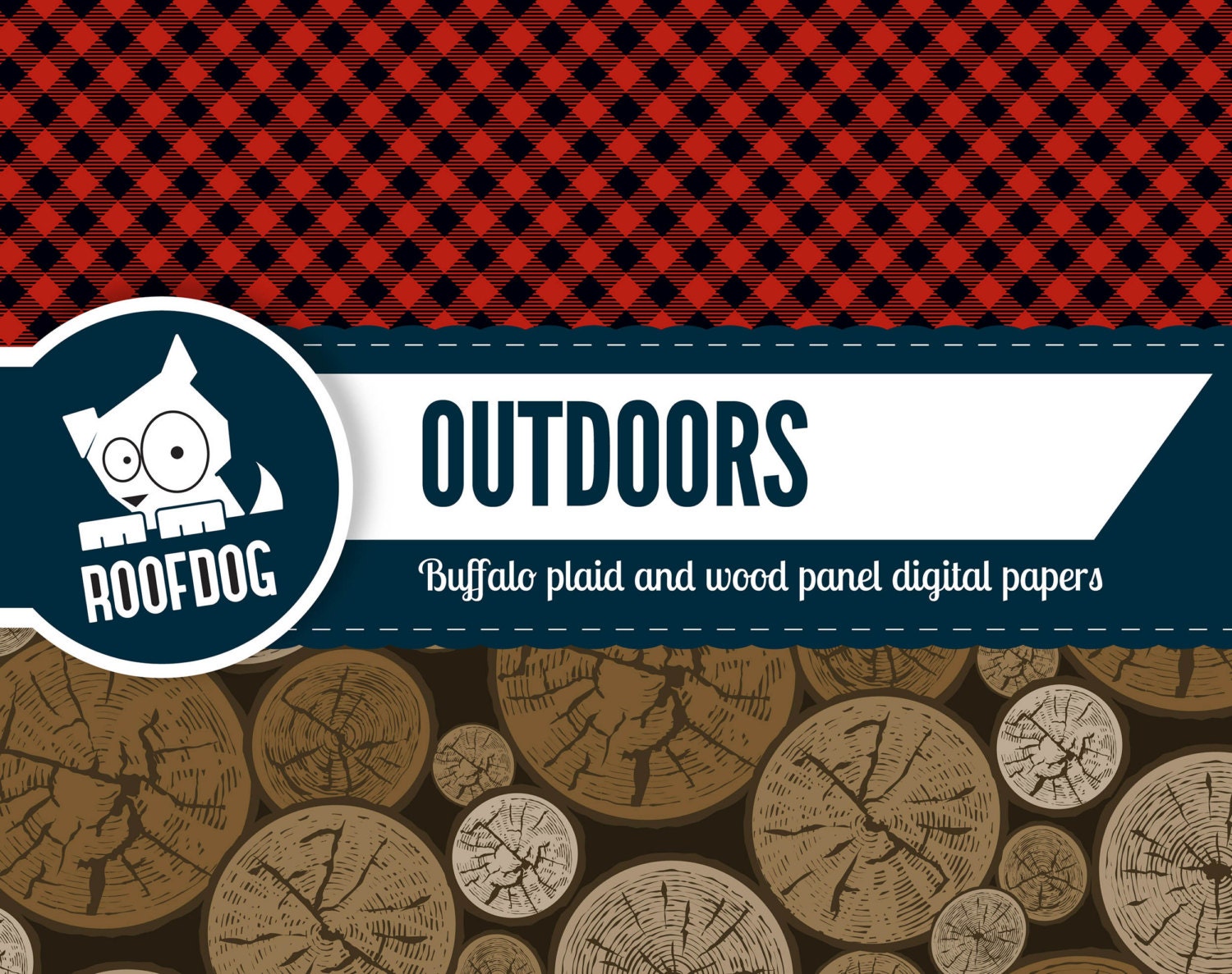 Buffalo Plaid Pattern Digital Paper Lumberjack Digital - Etsy