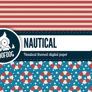 Nautical Digital Paper | Nautical Paper | Nautical Pattern | Ocean ...