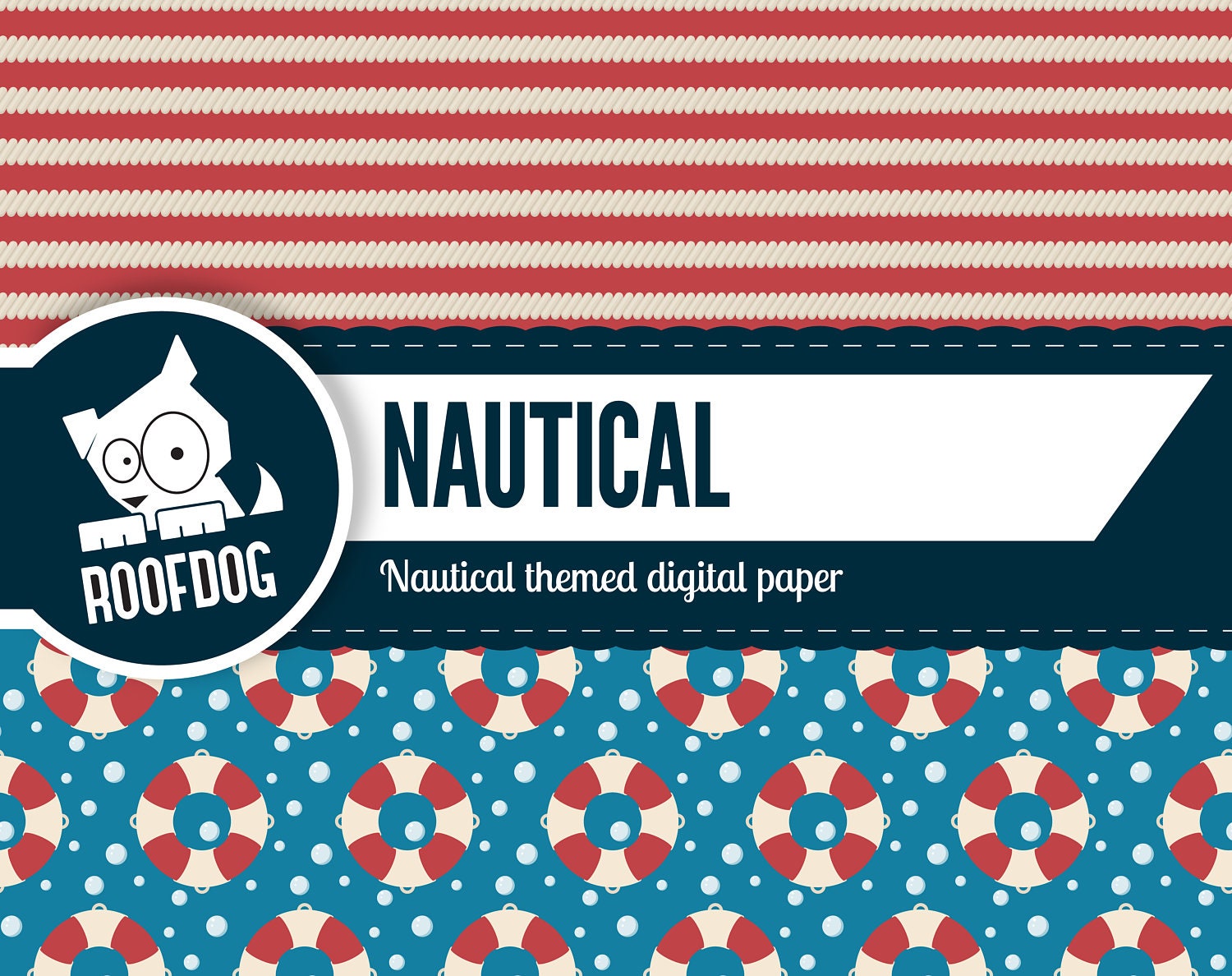 Nautical Digital Paper | Nautical Paper | Nautical Pattern | Ocean ...