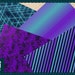 Retrowave Digital Paper | Blue and Purple Neon Digital Paper | 1980s ...