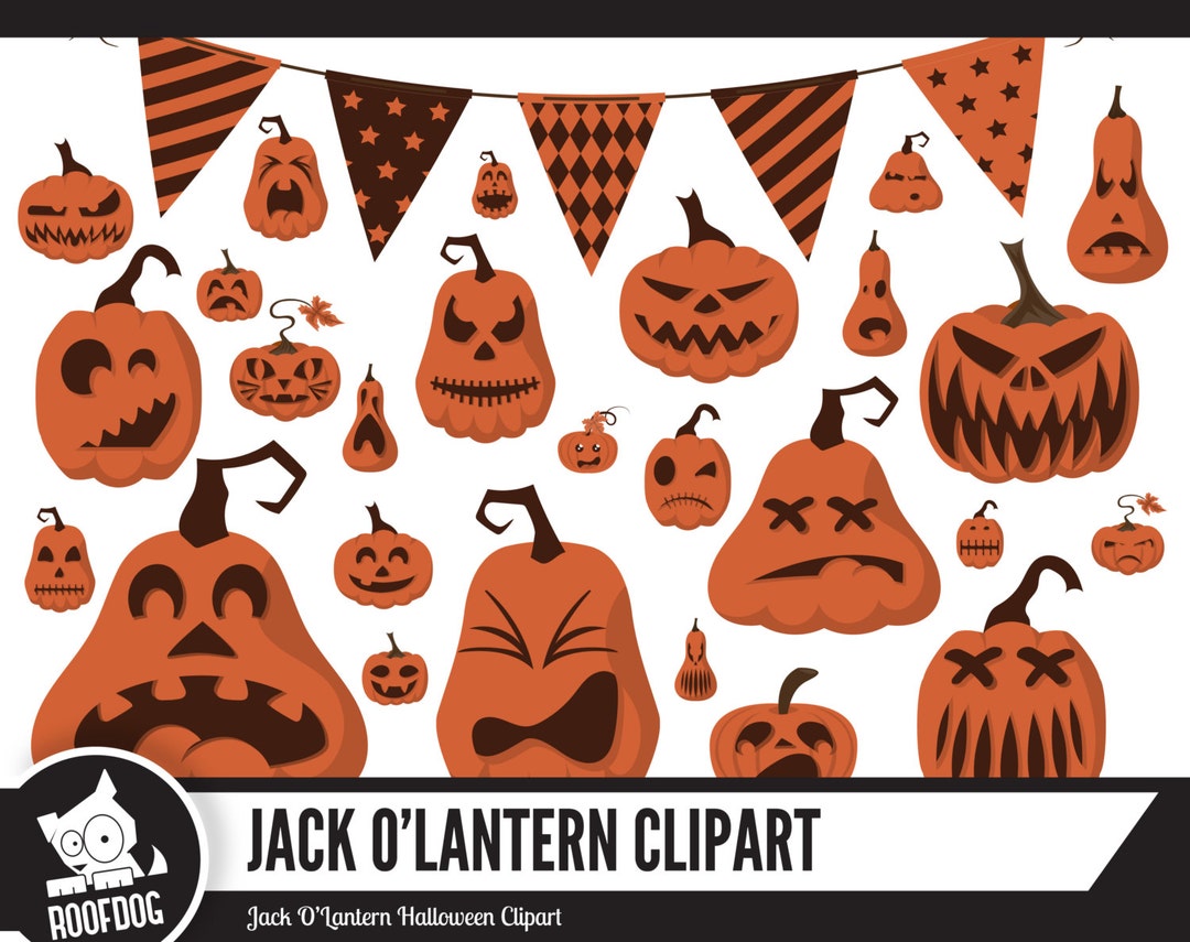 Jack O Lantern Clipart| Halloween Pumpkin Clip Art | Halloween Jack O ...