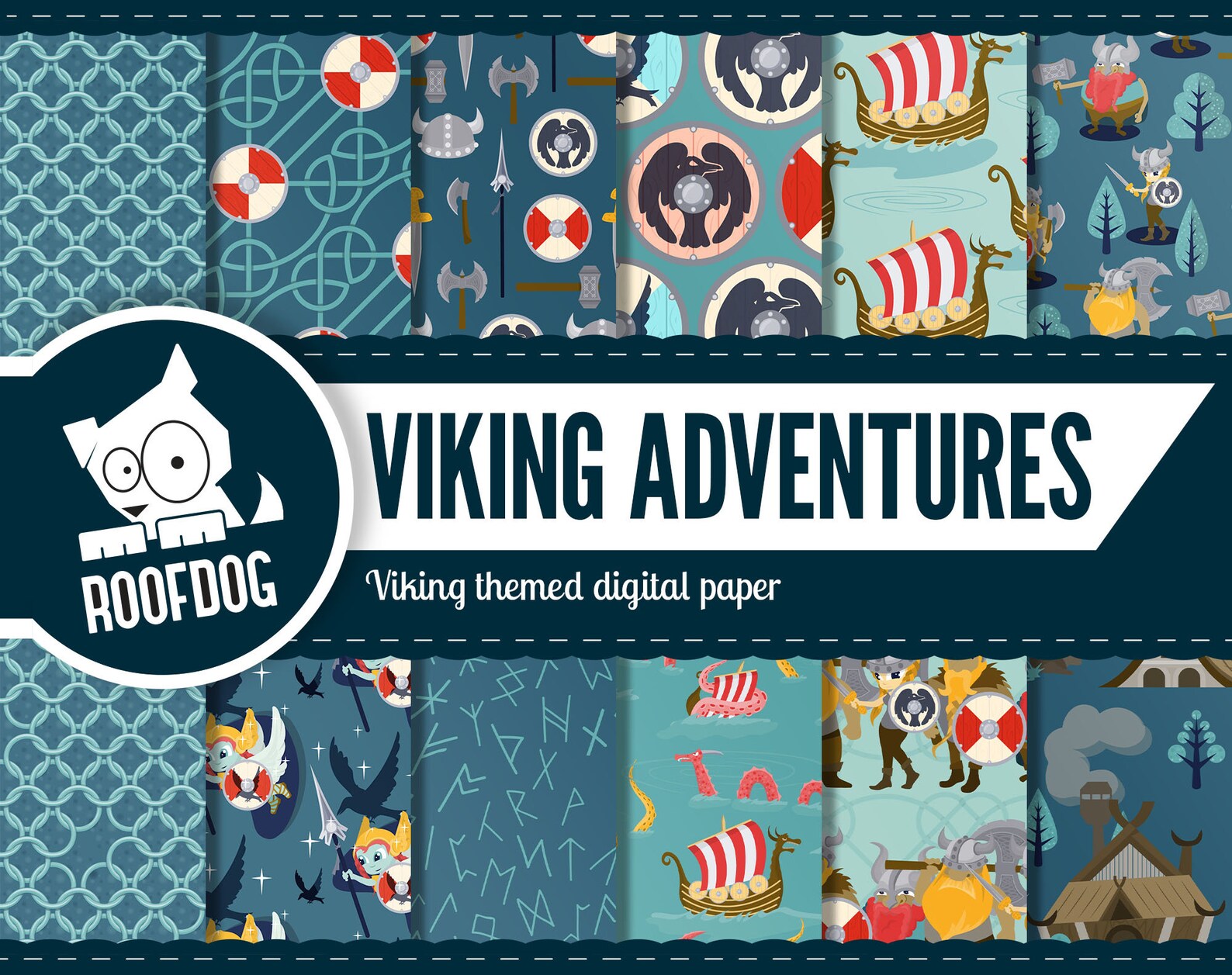 Viking Digital Paper Viking Adventures Chain Mail Norsemen Weapons ...