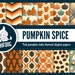 Pumpkin Spice Digital Paper | Pumpkin Spice Latte | Pumpkin Fall ...