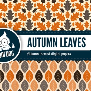 Autumn Digital Paper | Fall Digital Paper Pack Retro Autumn | Fall ...