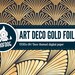 Art Deco Gold Foil Digital Paper | 1920s Pattern | 1930s Art Deco ...