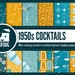 1950s Cocktail Digital Paper | Mid Century Modern Atomic Pattern ...