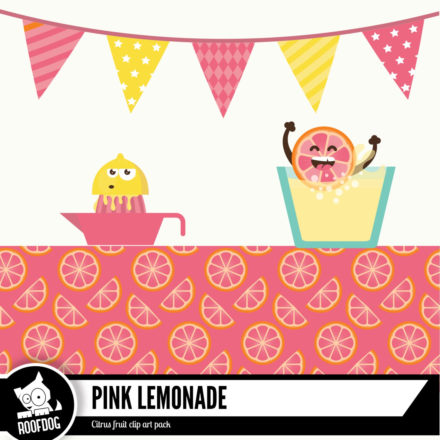 Pink Lemonade Summer Clipart Lemonade Stand Digital Clip Art - Etsy
