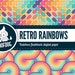 Vintage Rainbow Digital Paper | Retro Rainbow | 1960s Rainbow | 1970s ...