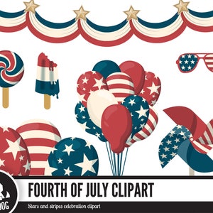 USA Clipart 4th of July Clip Art Independence Day Stars and Stripes ...