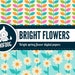 Spring Digital Paper | Bright Floral Digital Patterns | Spring ...