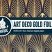 Art Deco Gold Foil Digital Paper | 1920s Pattern | 1930s Art Deco ...