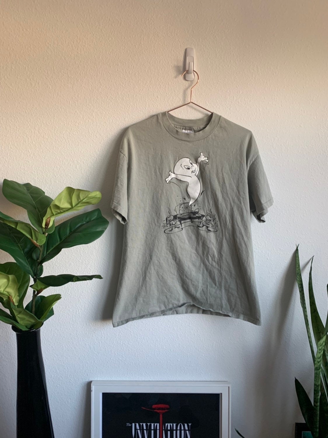 Vintage 1995 Casper Production Team Grey Movie Promo T-Shirt