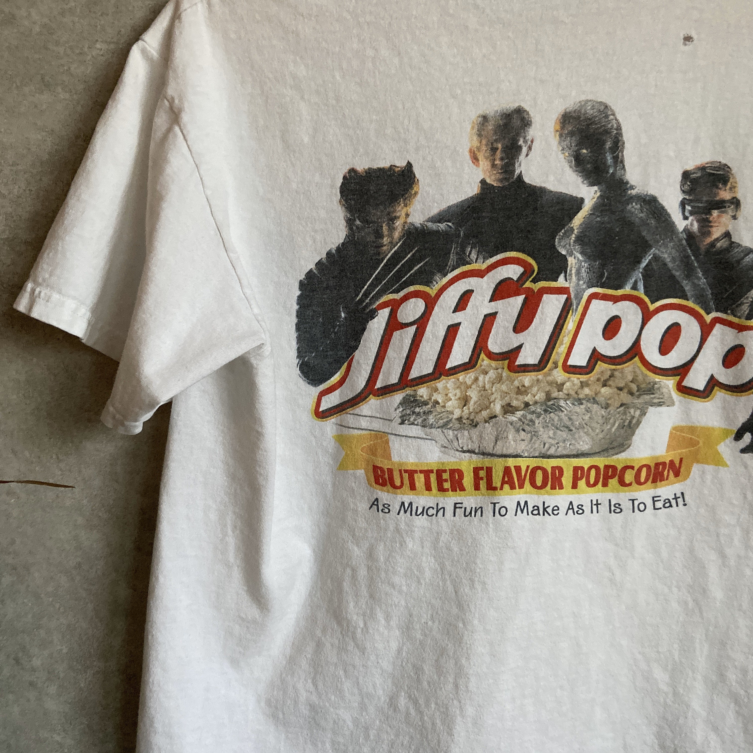 Vintage X-Men The Movie Jiffy Pop White Movie Promo T-Shirt