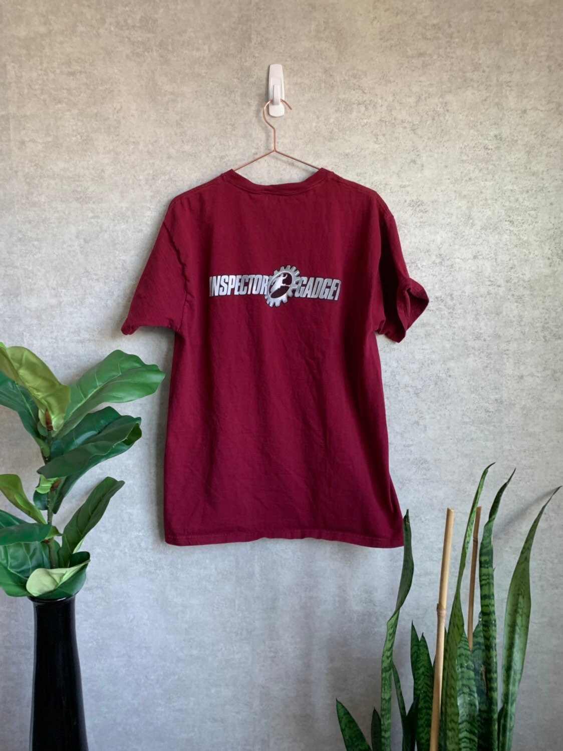 Vintage 1990's Inspector Gadget Red Movie Promo T-Shirt