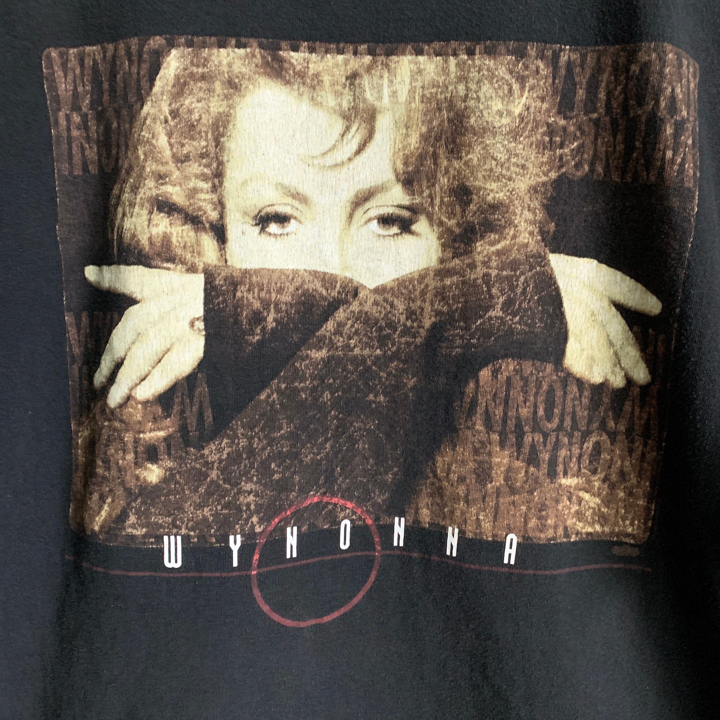 Vintage 1990's Wynonna Judd Revelations Tour Black Country Music T-Shirt
